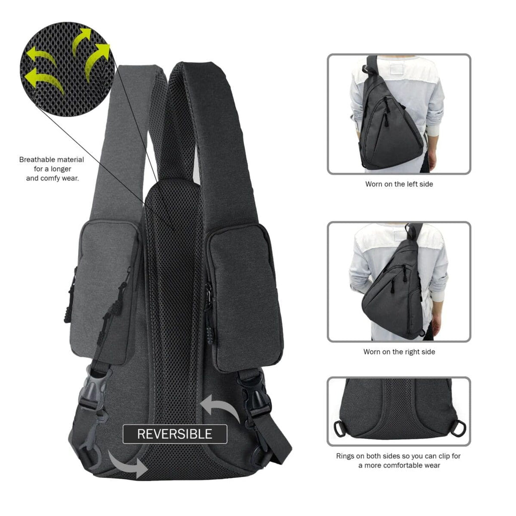Concealed Carry Backpack – Peyton Sling Shoulder Bag – Clinger Holsters